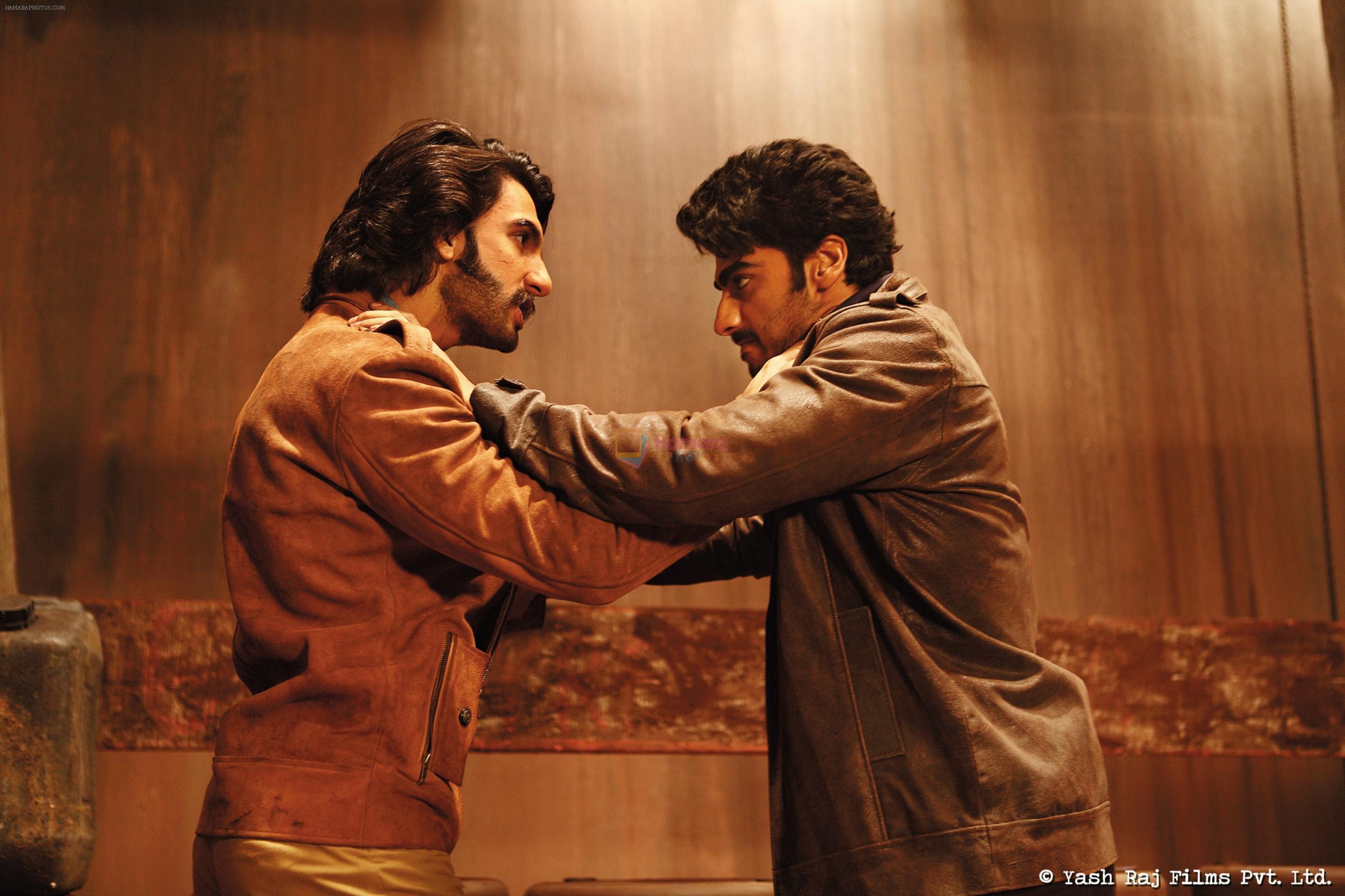 Ranveer Singh, Arjun Kapoor in the still from movie Gunday / Gunday - Bollywood Photos